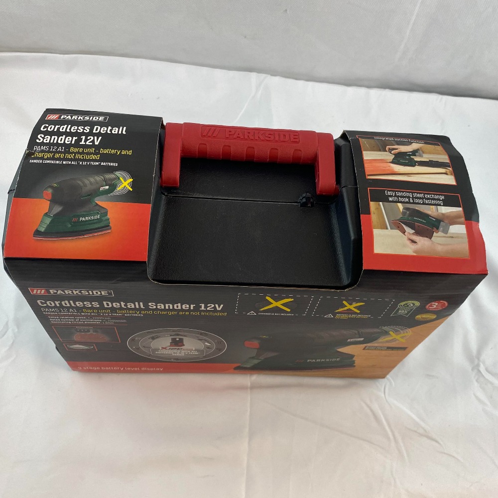 Pre-owned Parkside Cordless Detail Sander - Bare Unit 12V - Own4Less